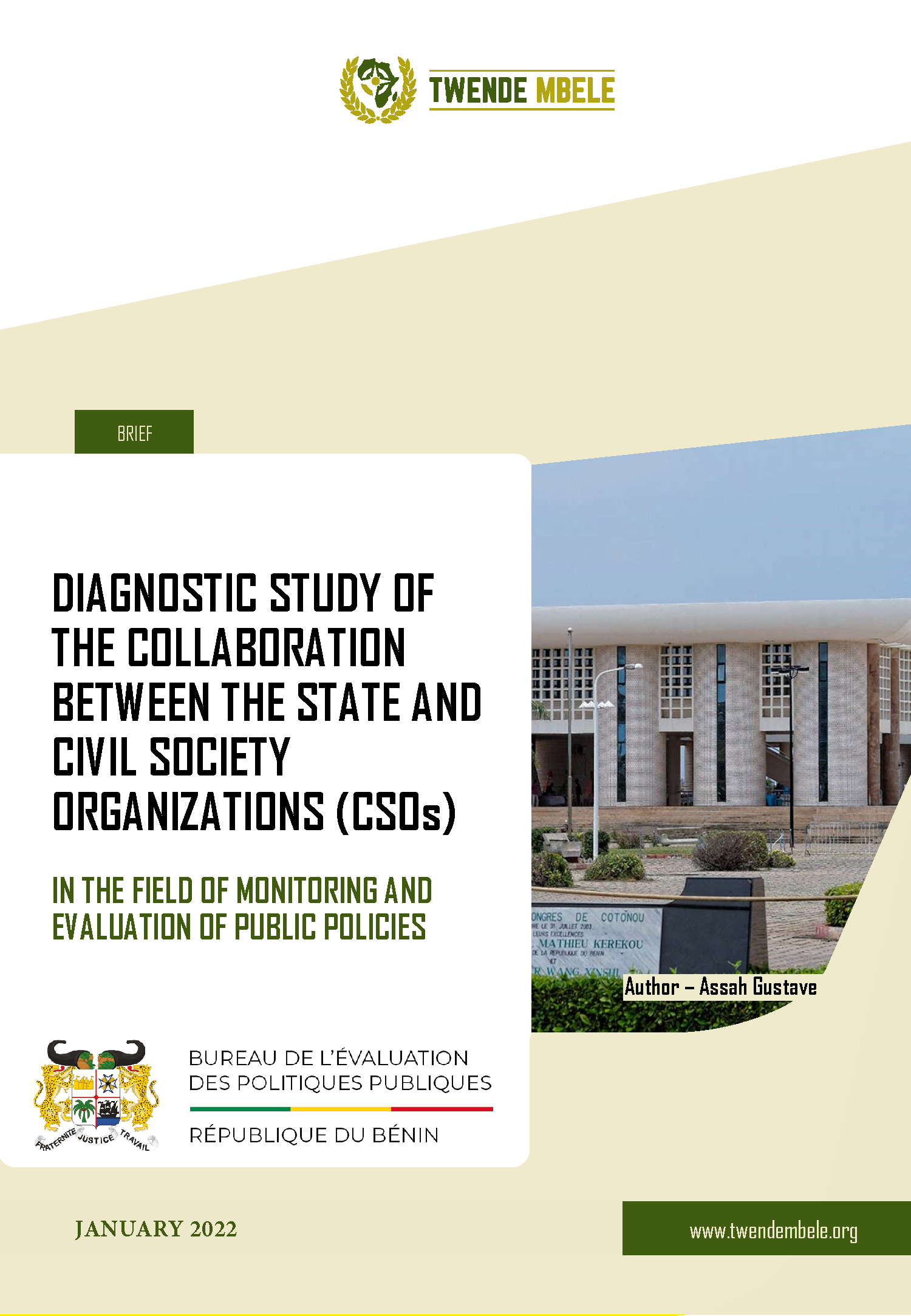 Diagnostic Study of the Collaboration Between the State and Civil ...