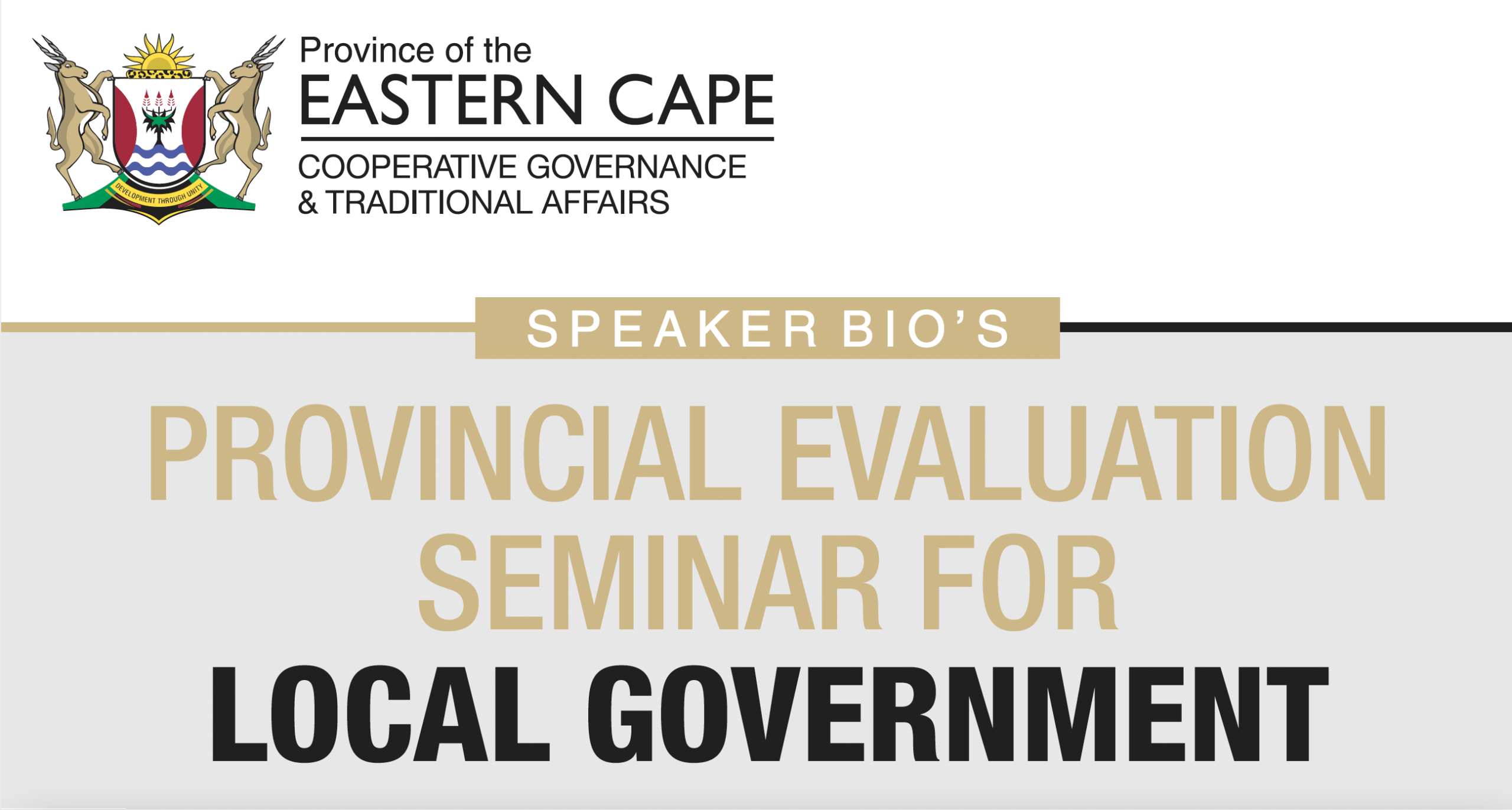 Eastern Cape Provincial Evaluation Seminar for Local Government ... Eastern Cape Provincial Evaluation Seminar for Local Government ...