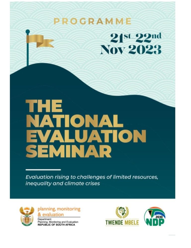 DPME National Evaluation Seminar 2023 - Twende Mbele