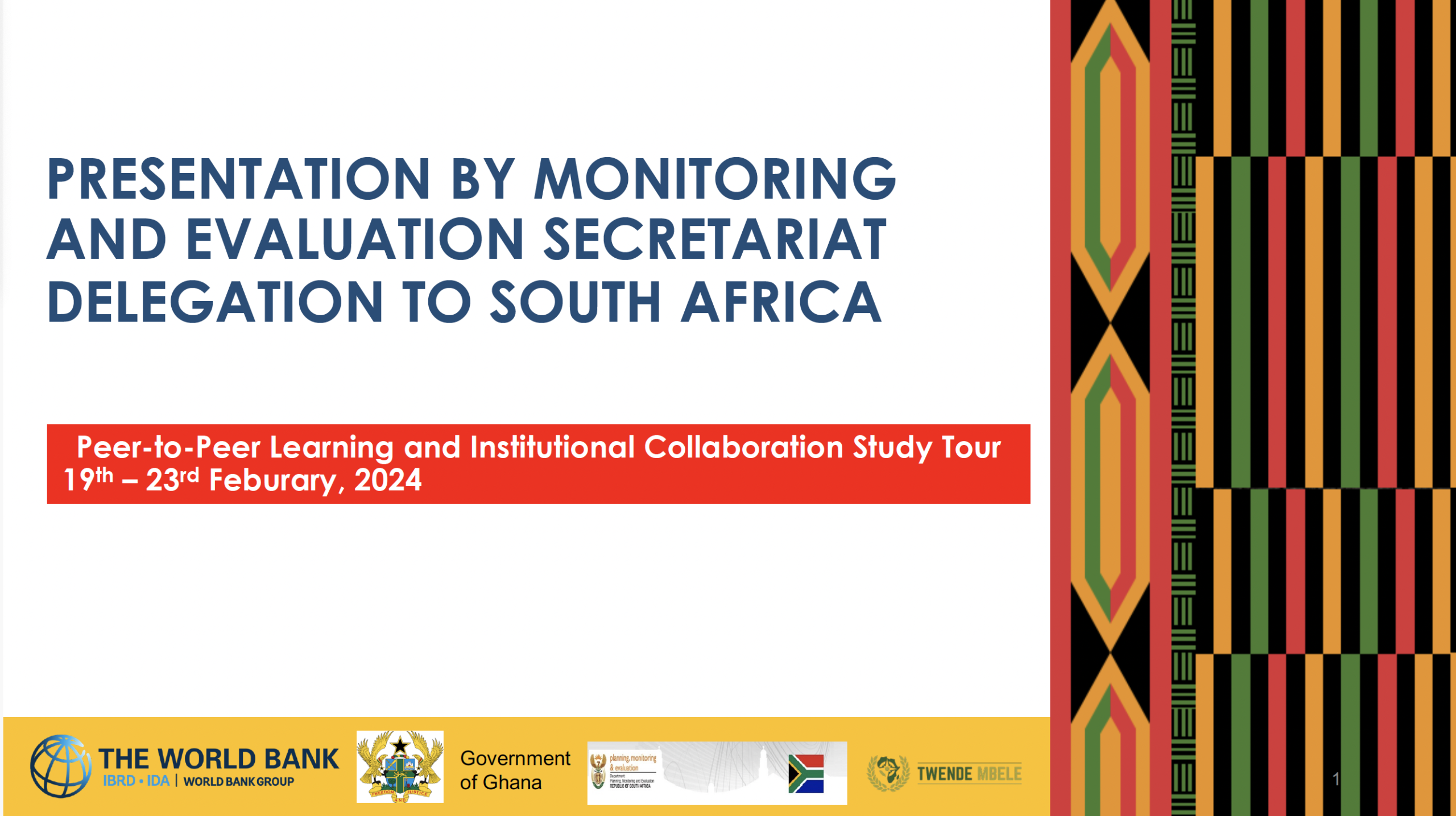 Peer-to-Peer Learning and Institutional Collaboration Study Tour 2024 ...